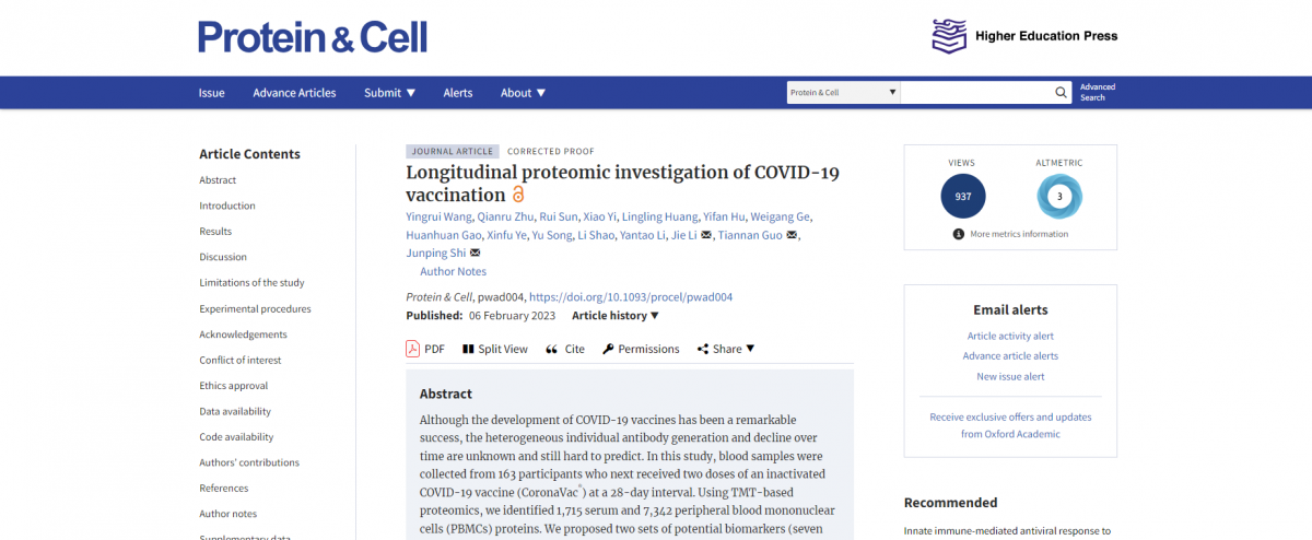 PUBLICATIONS – Page 2 – Laboratory for Proteome Complexity Science